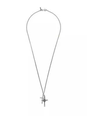 Emanuele Bicocchi Cross Pendant Necklace - Metallic