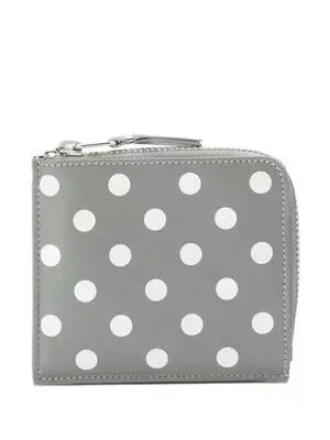 Comme Des Garçons Polka Dots Wallet - Grey