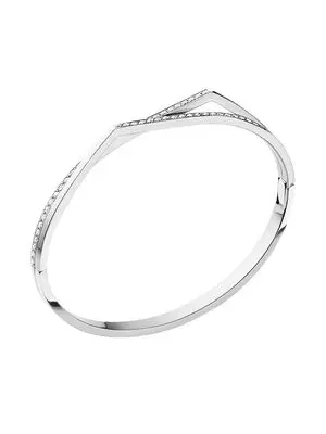 REPOSSI Repossi 18kt White Gold Antifer Diamond Bangle Silver