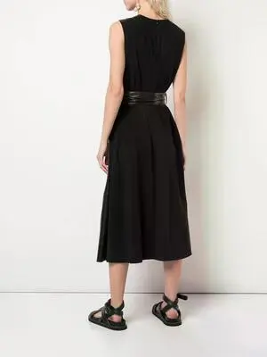 Brunello Cucinelli Textured Belted Maxi Dress