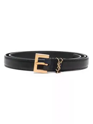 Saint Laurent Cassandre Leather Belt
