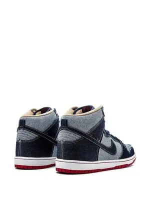 Nike Sb Dunk High Qs Reese Forbes Denim Sneakers