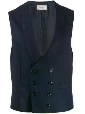Brunello Cucinelli Double-breasted Virgin Wool Waistcoat