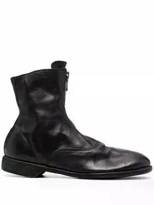 Guidi Zip Front Ankle Boots