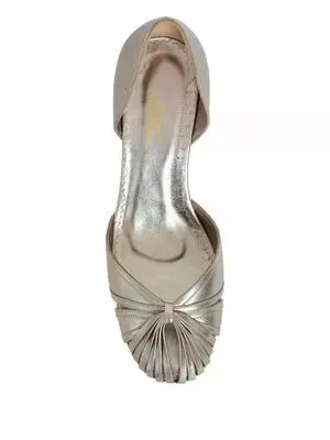 STUDIO CHOFAKIAN Leather Heeled Pumps - Grey