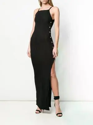 Balmain Knit Maxi Dress With Slit