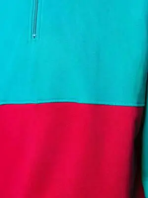 PLEASURES Contrast Panel Fleece Sweatshirt