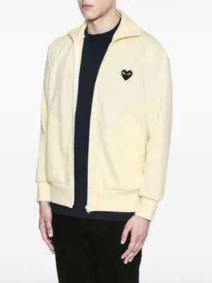 Play Comme Des Garcon Big Heart Zip-up Sweatshirt