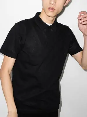 Sunspel Riviera Polo Shirt - Black