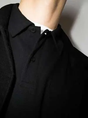 Sunspel Riviera Polo Shirt - Black