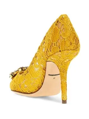 Dolce & Gabbana Lace Pumps With Brooch Detail