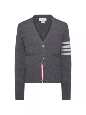 Thom Browne 4-bar Cashmere Cardigan - Grey
