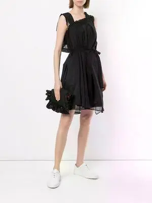 SHANSHAN RUAN Pleated Short Dress