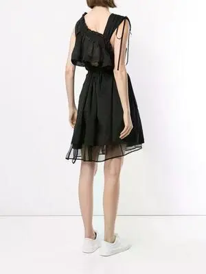 SHANSHAN RUAN Pleated Short Dress
