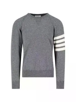 Thom Browne 4-bar Crew Neck Cashmere Jumper