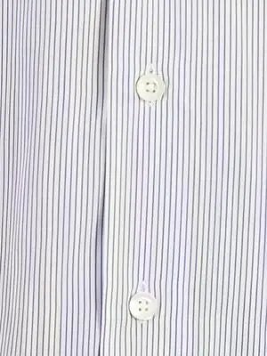 DELL'OGLIO Fine-stripe Shirt - White