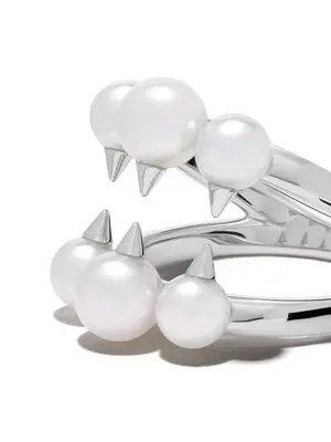 TASAKI 18kt Danger Signature Ring - Silver