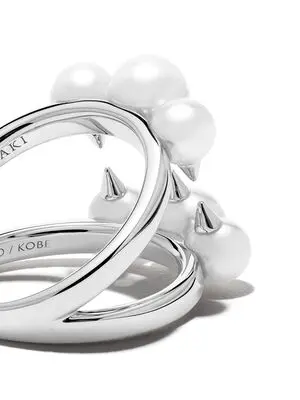 TASAKI 18kt Danger Signature Ring - Silver
