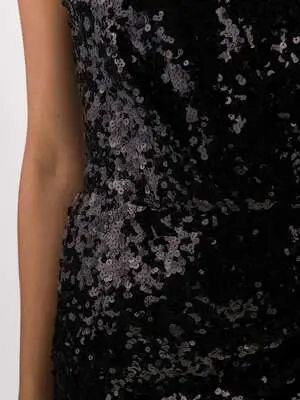 Dolce & Gabbana Sequinned V-neck Midi Dress