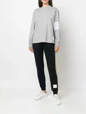 Thom Browne Loopback Stripe Track Pants - Blue