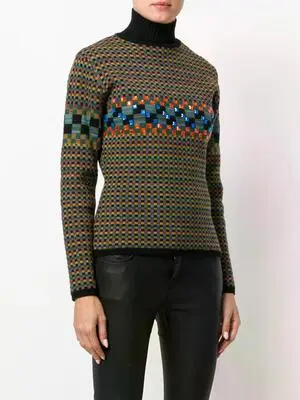 JEAN PAUL GAULTIER Square Pattern Knit Jumper