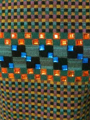 JEAN PAUL GAULTIER Square Pattern Knit Jumper