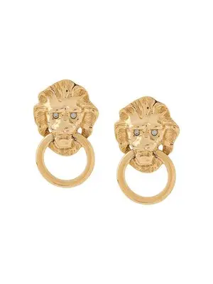 SUSAN CAPLAN 1980s Kenneth Jay Lane Clip-on Earrings - Gold