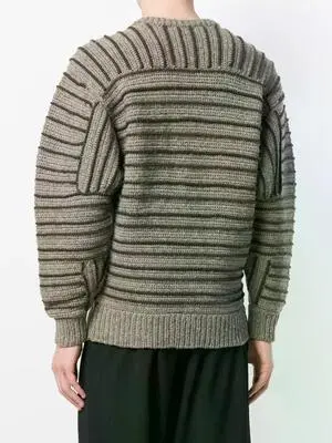 Issey Miyake Tonal Striped Jumper