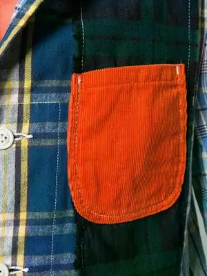 Comme Des Garçons Checked Patchwork Jacket