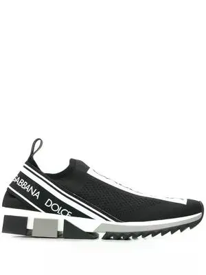 Dolce & Gabbana Sorrento Knit Sneakers - White