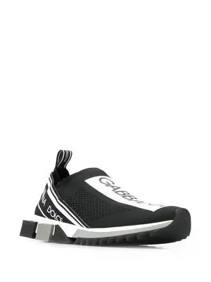 Dolce & Gabbana Sorrento Knit Sneakers - White