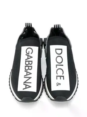 Dolce & Gabbana Sorrento Knit Sneakers - White