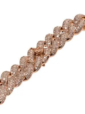 Shay 18k Pavé Diamond Link Bracelet - Rose Gold