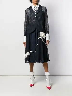 Thom Browne Mesh Cut-out Blazer