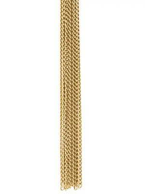 Saint Laurent Monogram Mini Tassel Earrings