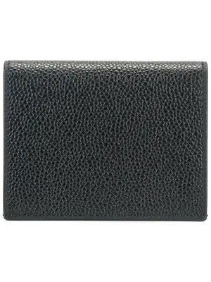 Thom Browne Striped Detailing Cardholder - Black