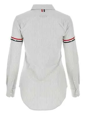 Thom Browne Vertical-stripe Shirt With Rwb Detailing