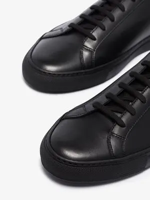 COMMON PROJECTS Achilles Low Top Leather Sneakers - Black