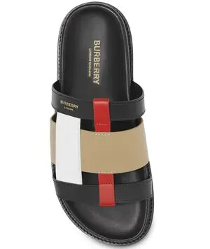 Burberry - Colour-block Slide Sandals