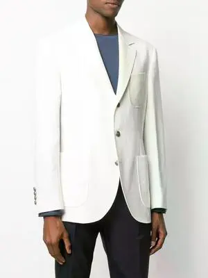 Brunello Cucinelli Single-breasted Linen Blazer