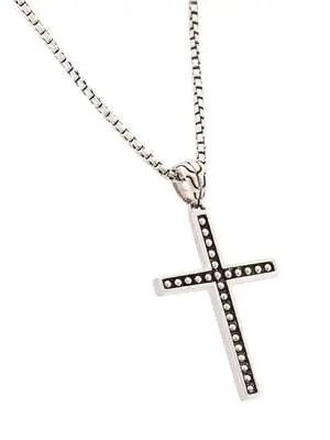 John Hardy Jawan Cross Pendant Necklace - Metallic