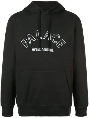 PALACE Couture Drawstring Hoodie - Black