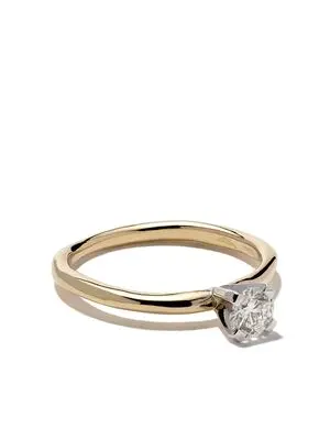 WOUTERS & HENDRIX 18kt Yellow And White Diamond Ring - Gold