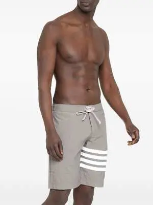 Thom Browne 4-bar Swim Shorts - Grey