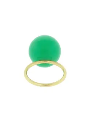 Irene Neuwirth 18kt Yellow Gold Chrysoprase Sphere Ring