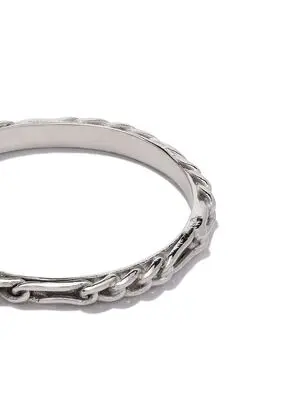 WOUTERS & HENDRIX 18kt Figaro Chain Ring - Silver