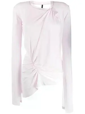 BEN TAVERNITI UNRAVEL PROJECT Asymmetric Long Sleeve Top