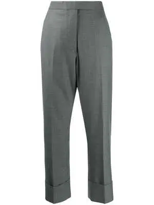 Thom Browne Super 120s Cropped Trousers - Grey