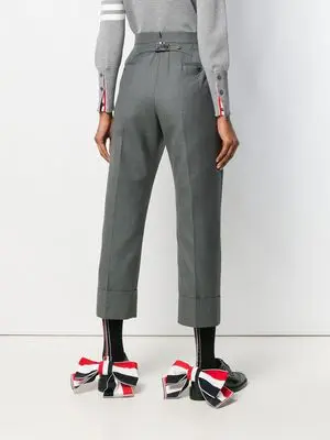Thom Browne Super 120s Cropped Trousers - Grey