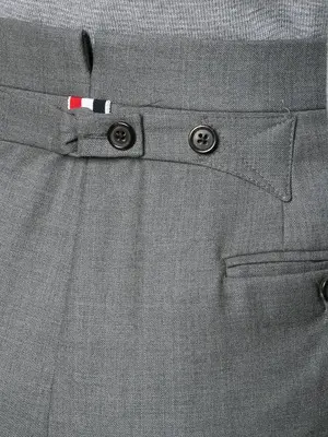 Thom Browne Super 120s Cropped Trousers - Grey